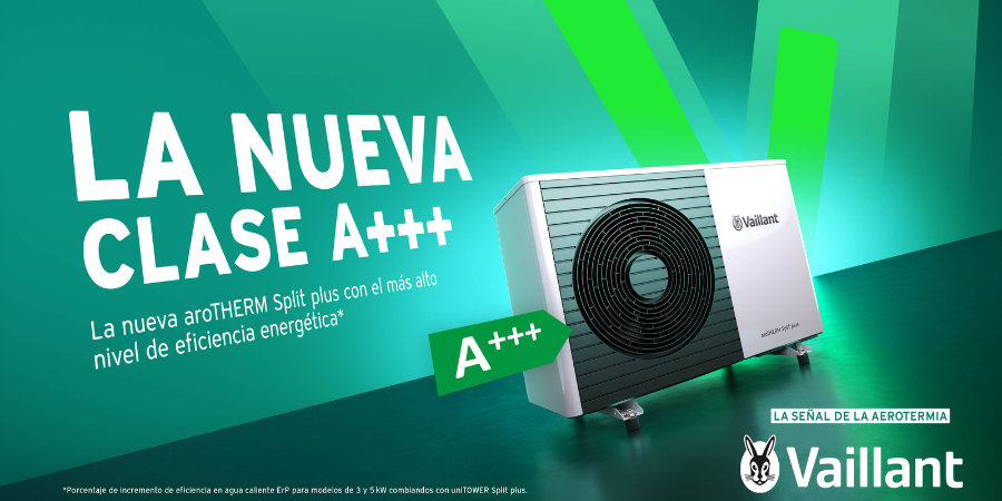 Vaillant lanza su nueva bomba de calor aroTHERM Split plus